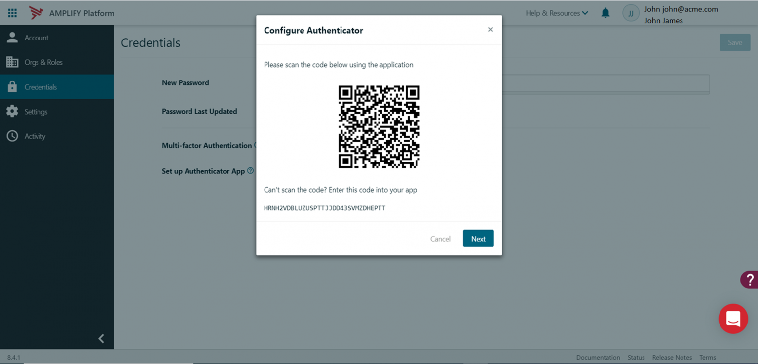 Multi-factor authentication in the Amplify Platform | Devblog