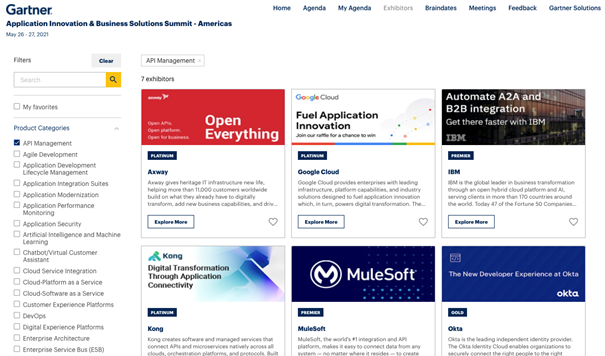 Join Axway at the Gartner Application Innovation & Business Solutions ...