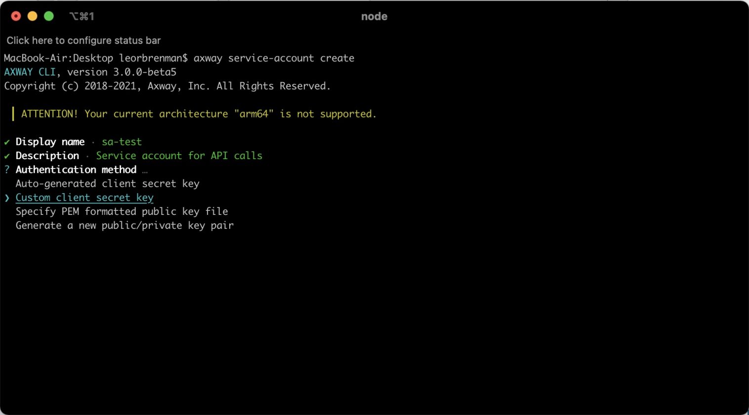 How to create a Service Account in order to make Axway Amplify Platform ...
