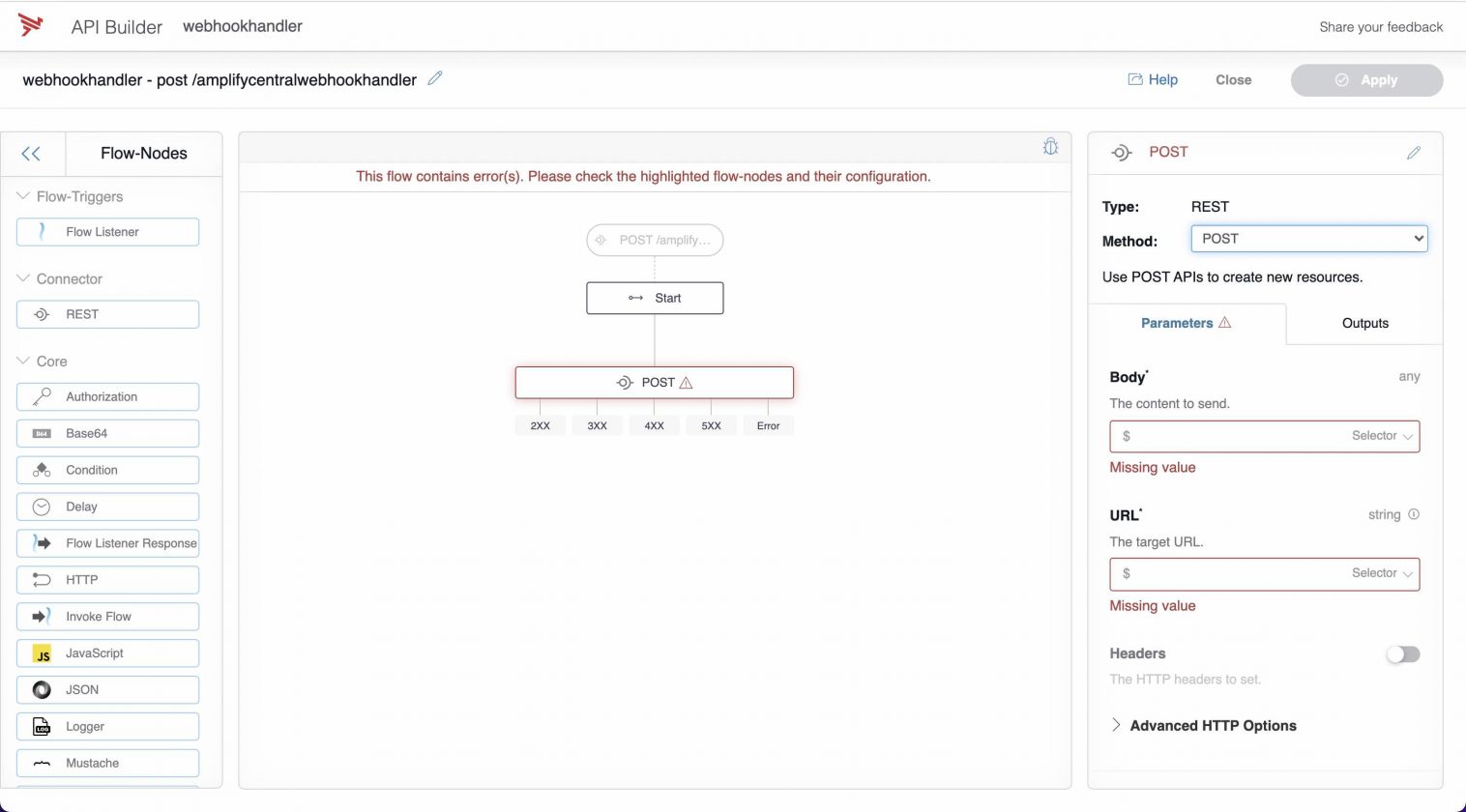 Make an Axway Amplify Platform Webhook Handler using an API Builder Flow
