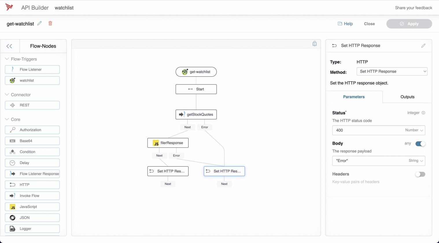 An API-First stock watchlist example using API Builder - Part 2: API build