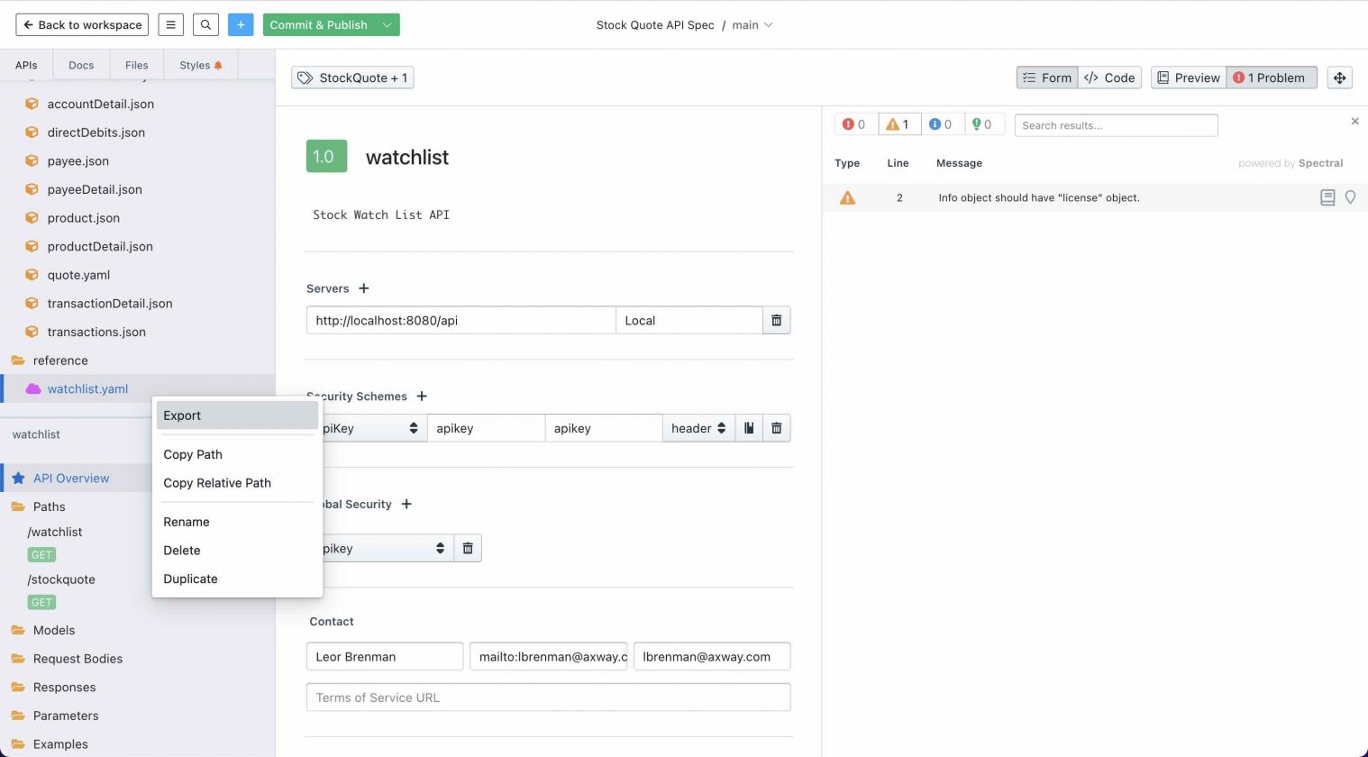 Tips on using Stoplight for API design for API Builder - updated