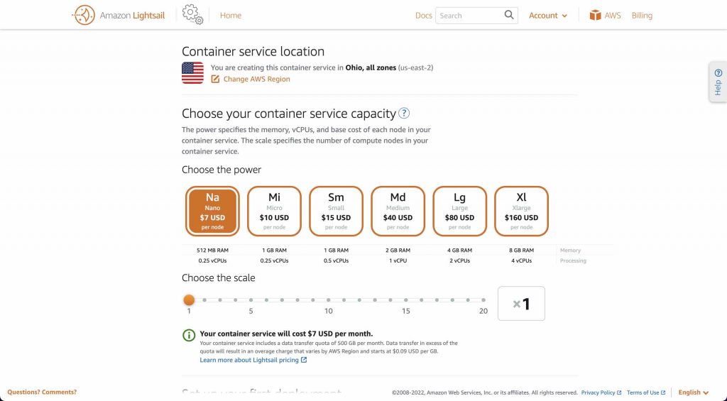 How to deploy an API Builder container to Amazon Lightsail