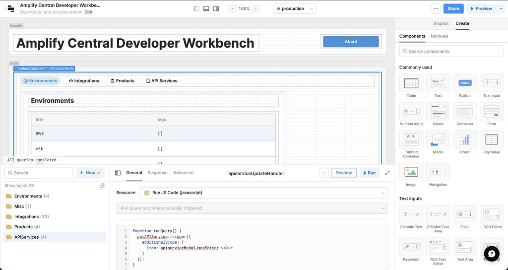 Create Amplify Central Utilities with Retool