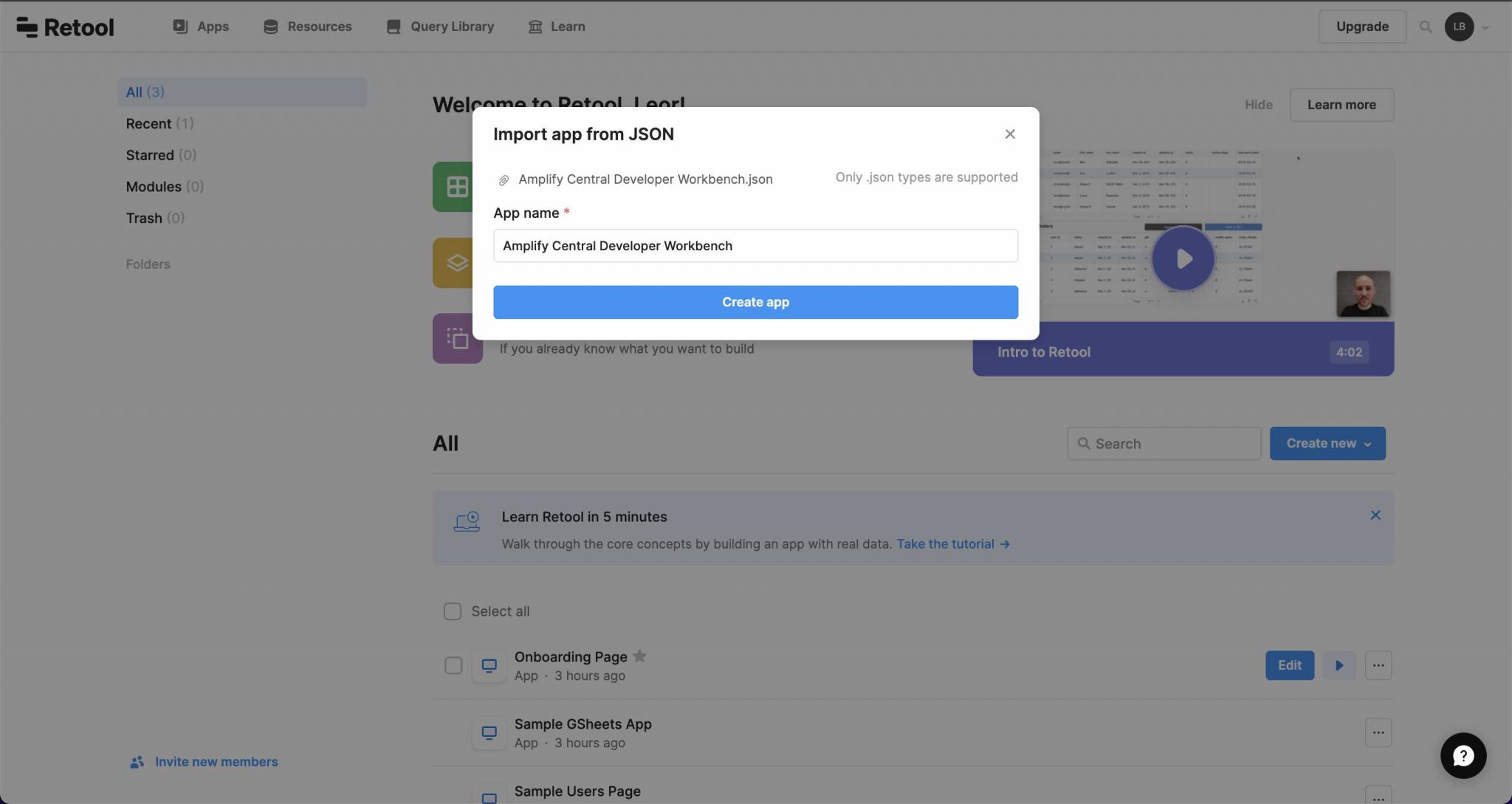 Create Amplify Central Utilities with Retool