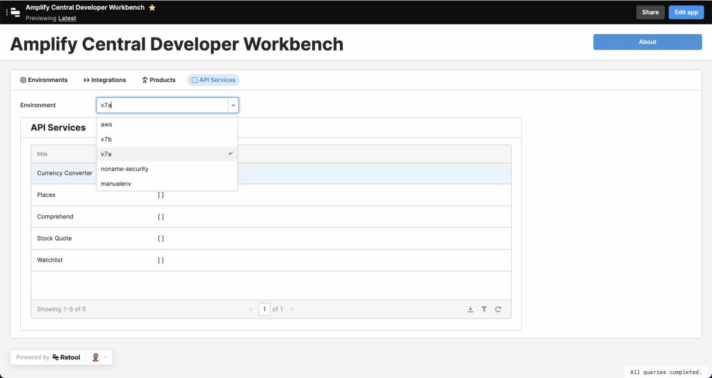 Create Amplify Central Utilities with Retool